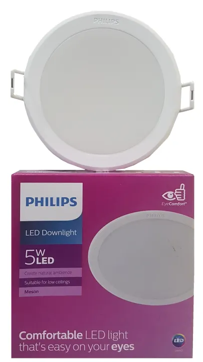 Philips 3" 5W LED Downlight EyeComfort (Cool Daylight/ Cool White/ Warm ...