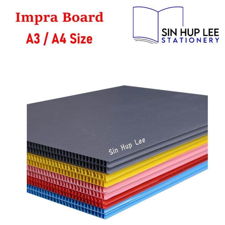 Impra Board A4 / A3 (2 Pcs) / Polyplast Board / PP Straw Board ...