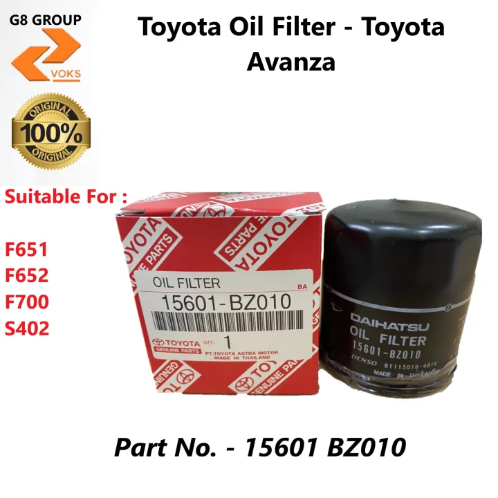 Toyota Oil Filter - Toyota Avanza ( 15601 BZ010 ) | Lazada
