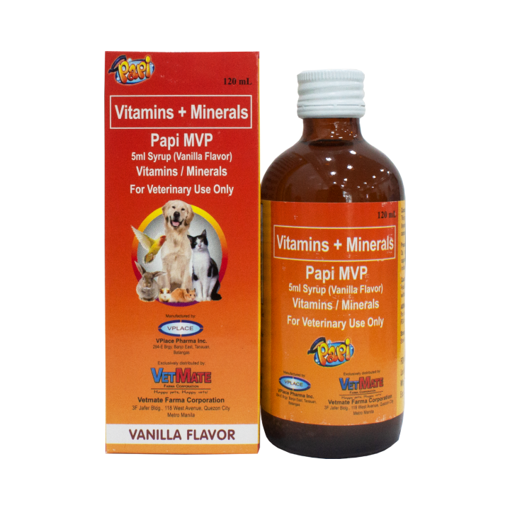 Papi MVP 120ml Syrup (Multivitamins & Minerals) Vanilla Flavor | Lazada PH