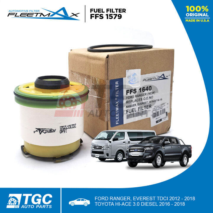 Fleetmax Fuel Filter for FORD RANGER, EVEREST TDCi 2012 - 2018 / TOYOTA ...