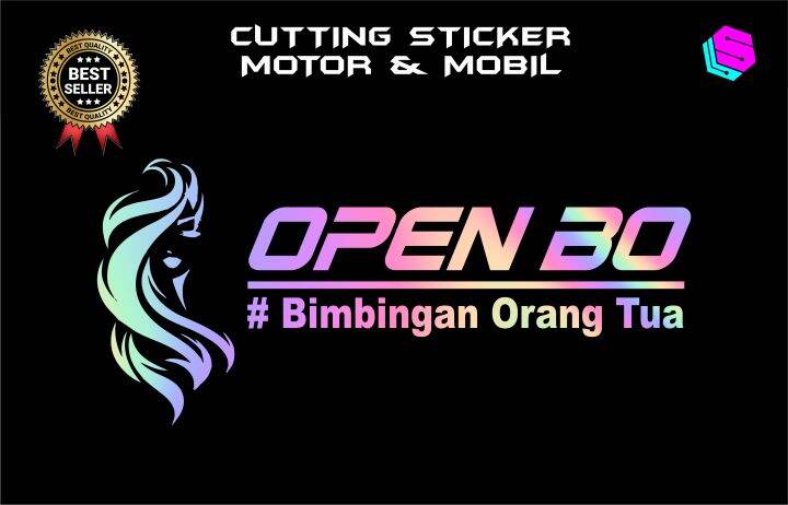 Terbaru !!! stiker open bo, sticker open bo, stiker kata kata, stiker ...