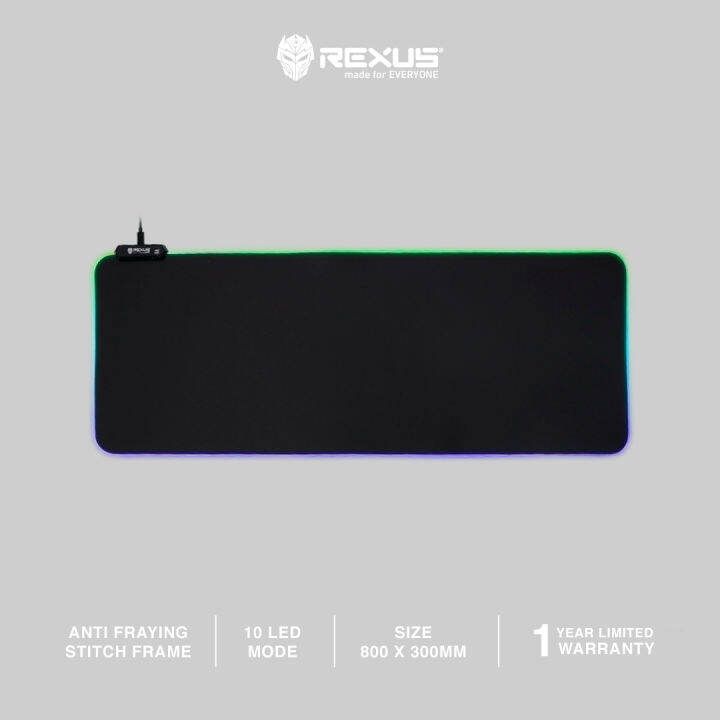 Rexus Mousepad Gaming RGB Kvlar TR3 Speed XL | Lazada Indonesia