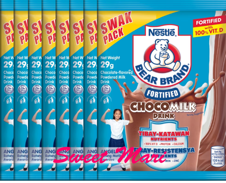 sweetmari BEAR BRAND Fortified Powdered CHOCO Milk Drink 33g - SWAK ...