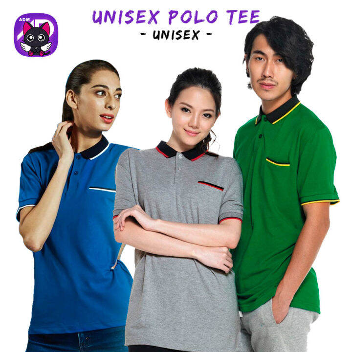 ADM Authetic Polo Shirt with Inner Pocket (UNISEX) Oren Sport HC15 Polo ...