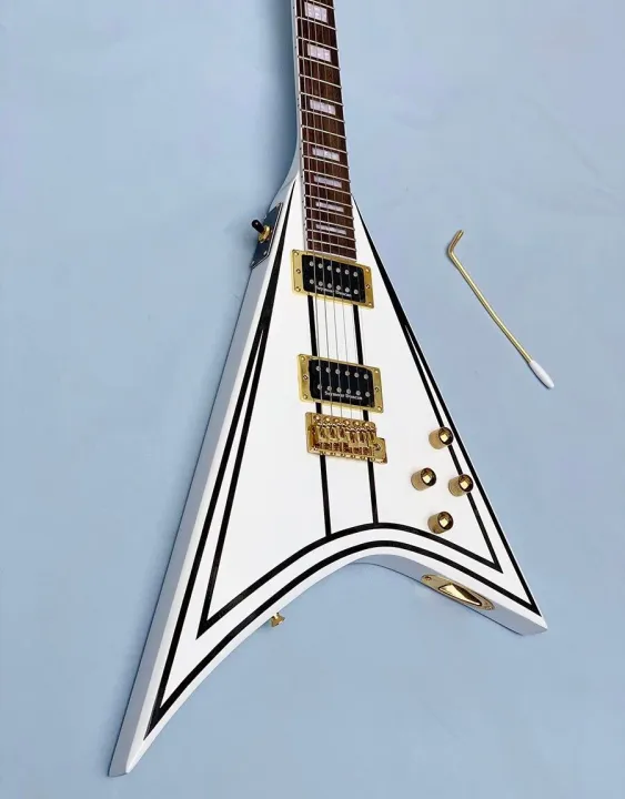Electric Guitar Jackson Randy Rhoads V Flying, White | Lazada PH