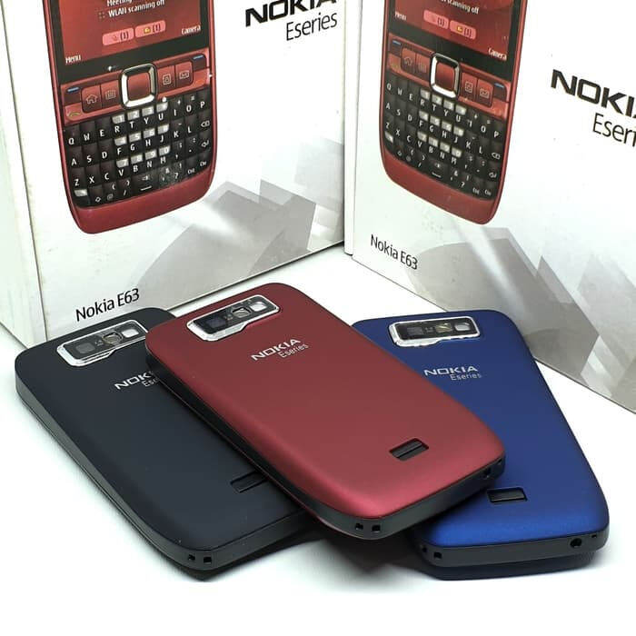 HANDPHONE JADUL TEMPO DULU NOKIA E63 DESAIN MENARIK BATERAI AWET 1500 ...