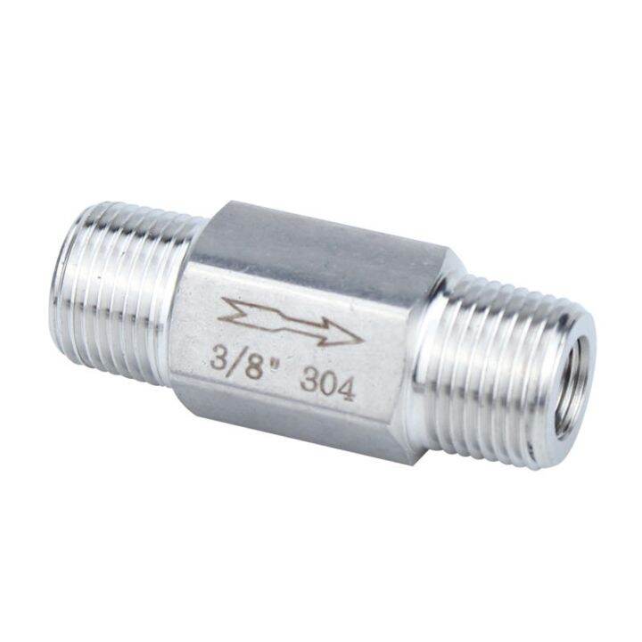 1/4 3/8 1/2 BSPT Equal Male Check Valve Non Return One Way 304 Stainless Steel Water Gas Oil ...