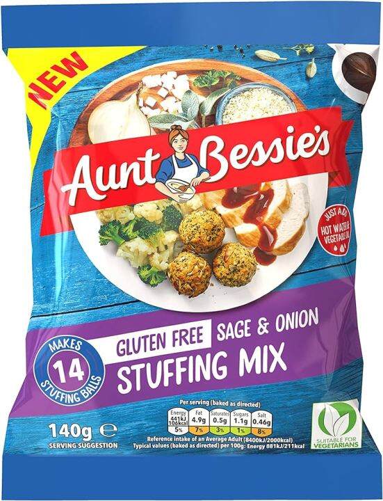 ***BACK IN STOCK*** AUNT BESSIES Stuffing Mix 240g *LARGE BAGS ...