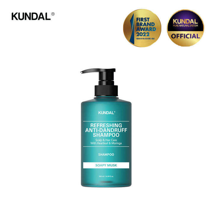 [KUNDAL] Refreshing Anti-Dandruff Shampoo 500ml | Lazada