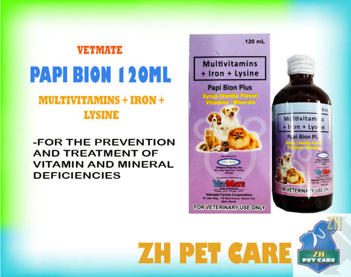 ZH. PAPI BION Plus (MULTIVITAMINS+IRON+LYSINE) 120ML | Lazada PH