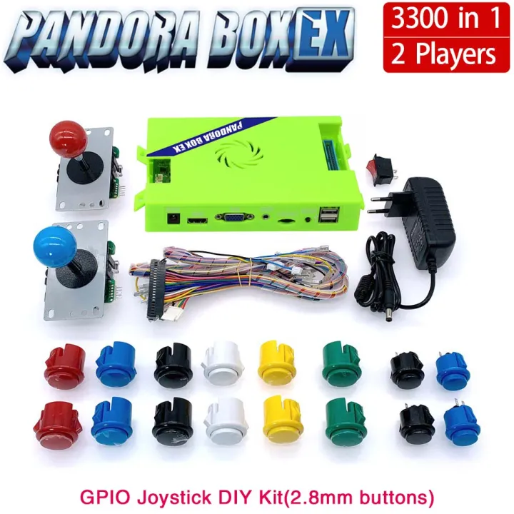 3D Pandoras Box EX 3300 in 1 DIY Kit 1920*1280P Copy Sanwa Joystick and ...