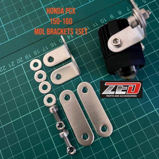 ZED Mini Driving Light LED Bracket For Honda PCX 150-160 304 Stainless ...