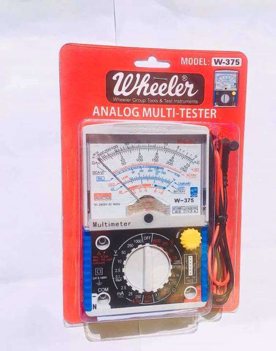 Original Wheeler Analog Multitester Tester W-375 Multimeter Multitester ...