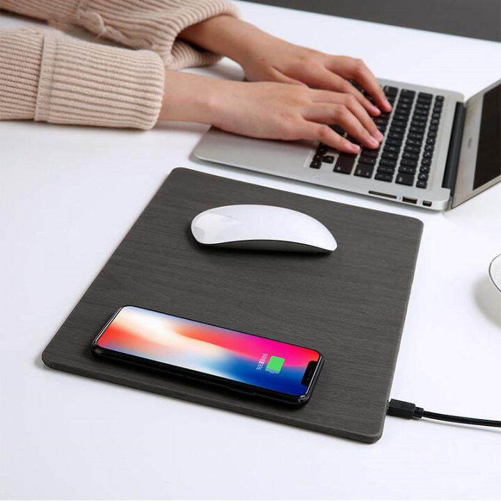 Mouse Pad With Wireless Charging Function 10W Fast Charging Mouse Mat ...
