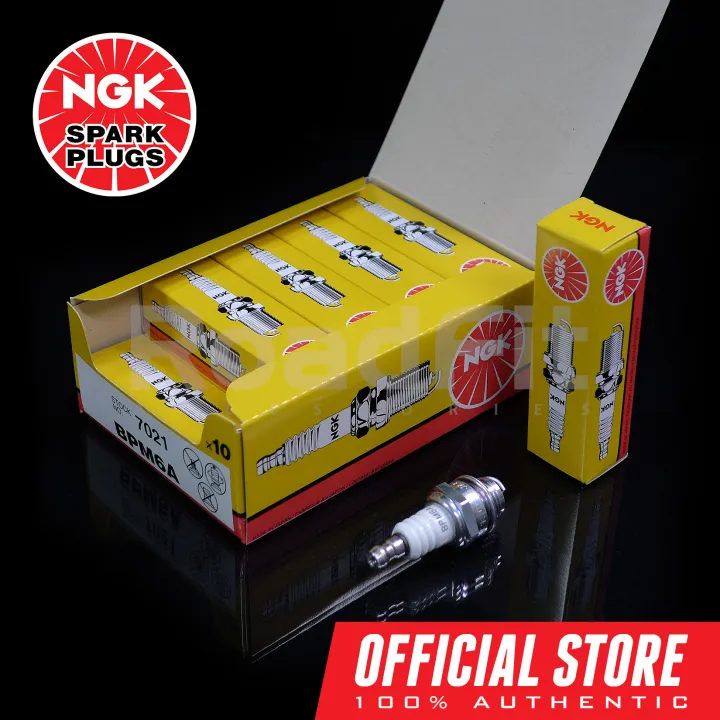 NGK BPM6A Standard Spark Plugs for CJ8 Grass Cutter, Small Engine 10pcs ...