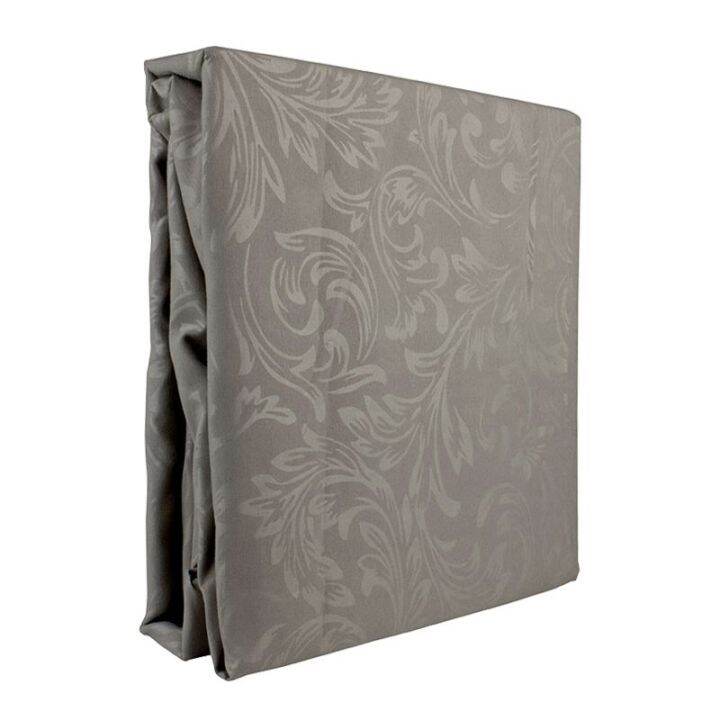 SuperSales - X1 ชิ้น - ชุดผ้าปูที่นอน ระดับพรีเมี่ยม รุ่น EMBOSS ขนาด 6 ฟุต (ชุด 5 ชิ้น) สีเทา ...