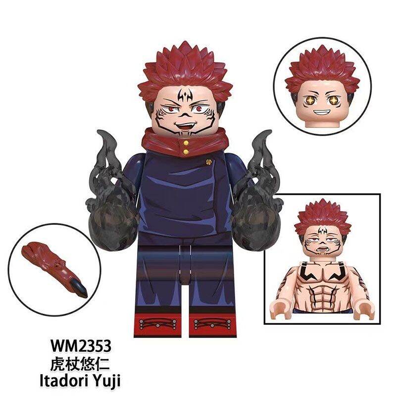 Jujutsu Kaisen Itadori Yuji Fushiguro Megumi Gojo Satoru Lego Mainan ...