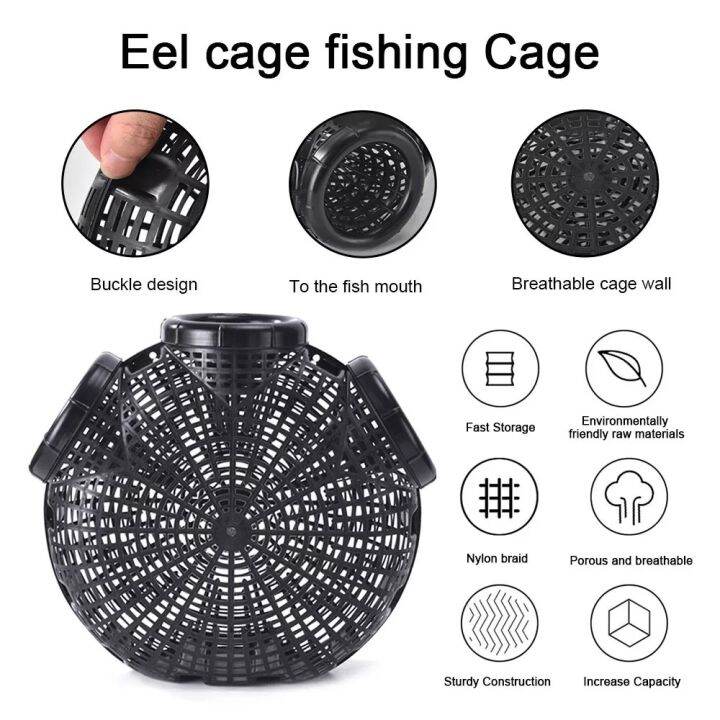 👍[In Stock] VIRWIR Upgraded Plastic Shrimp Trap Cage Easy to Install ...
