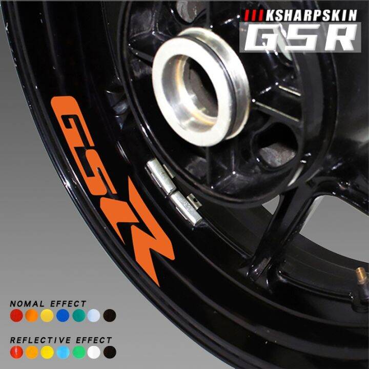 【hot】 Motorcycle rim sunscreen logo stickers waterproof warning decals ...