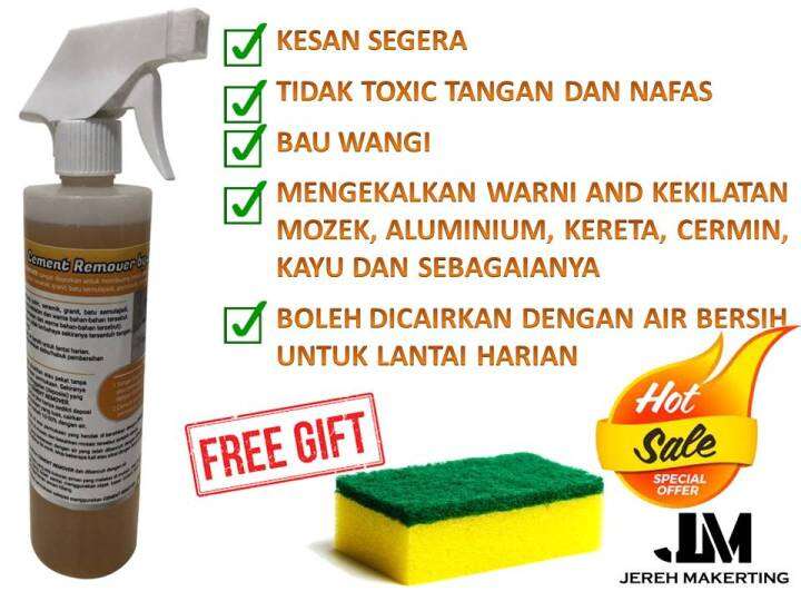 🔥CEMENT REMOVER -PENCUCI MOZEK LANTAI KESAN SIMEN DAN KARAT[MOSIAC ...