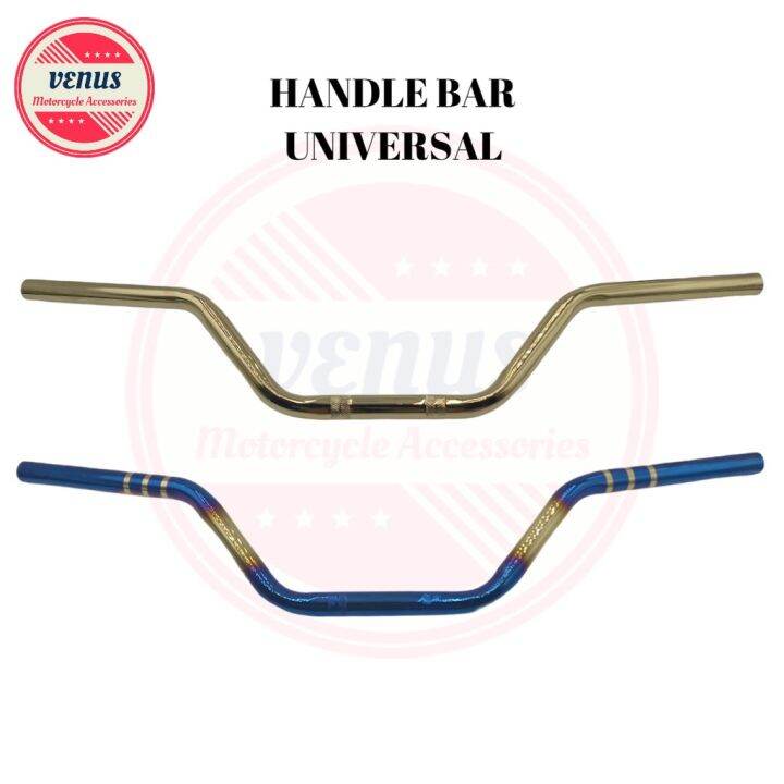 Venus Motorcycle Titanium/ Gold Handle Bar Universal Made IN Thailand ...
