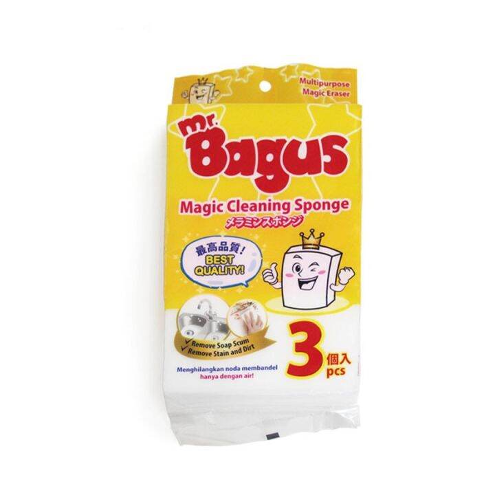 Mr. Bagus Magic Sponge Spon / Busa Ajaib Eraser Multiguna 3's | Lazada ...