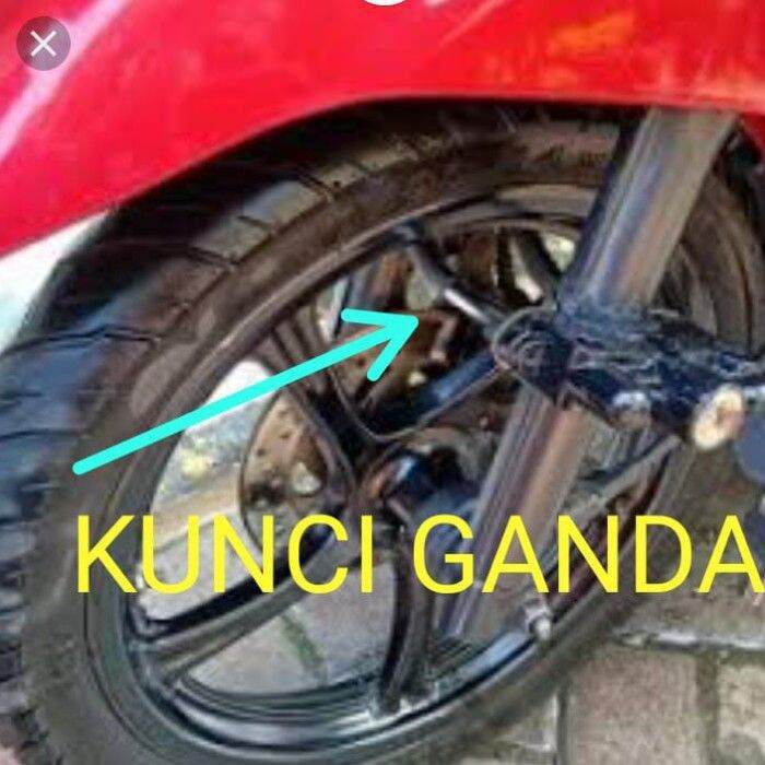 kunci gembok ganda motor universal | Lazada Indonesia