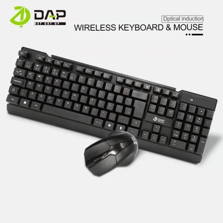 Keyboard & Mouse SET DAP D-W5171 Waterproof Wireless | Lazada Indonesia