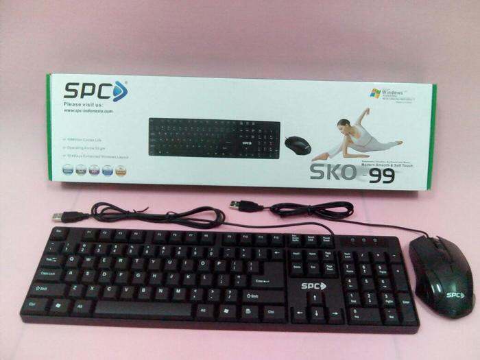 KEYBOARD + MOUSE SPC SKO - 99 USB BUNDLE | Lazada Indonesia