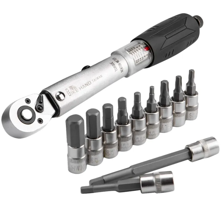 [COD][จัดส่งฟรี]BIKE HAND Bike Torque Wrench Set 1/4 Inch Pound Torque ...