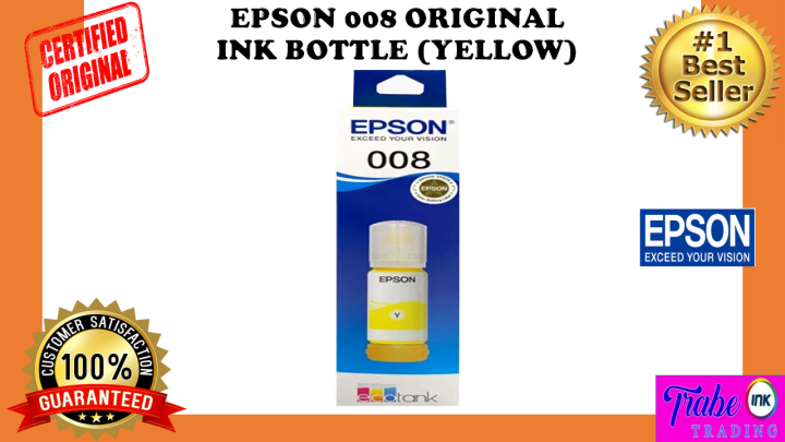 EPSON 008 ORIGINAL INK BOTTLE (YELLOW) | Lazada PH