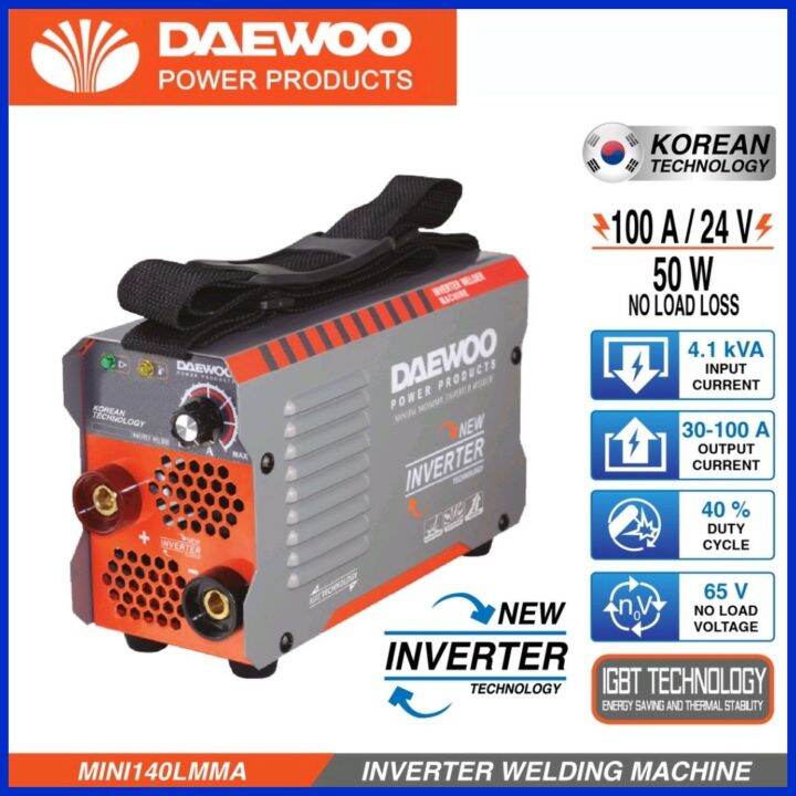 Daewoo Inverter Welding Machine MINI140LMMA Complete Set | Lazada
