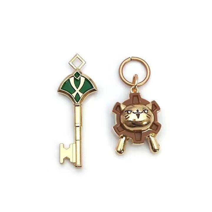 Genshin Impact Alhaitham Keychains Genshin Kaveh Sumeru Metal Keyrings ...