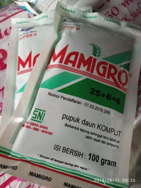 Pupuk Daun Mamigro Super N kemasan 100 gram | Lazada Indonesia