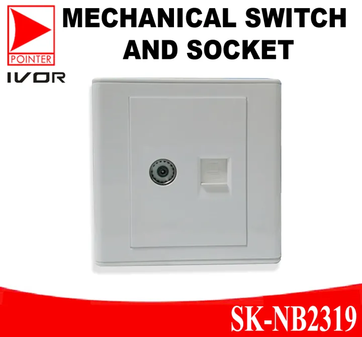 TV & Computer socket Socket with Plate | Lazada PH