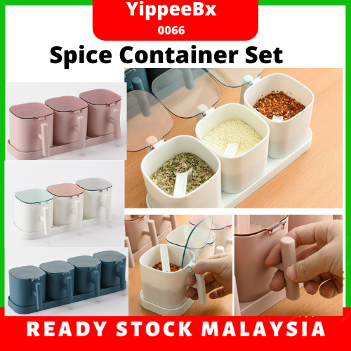 Household Spice Container Set Seasoning Box Set Bekas Rempah Ratus ...