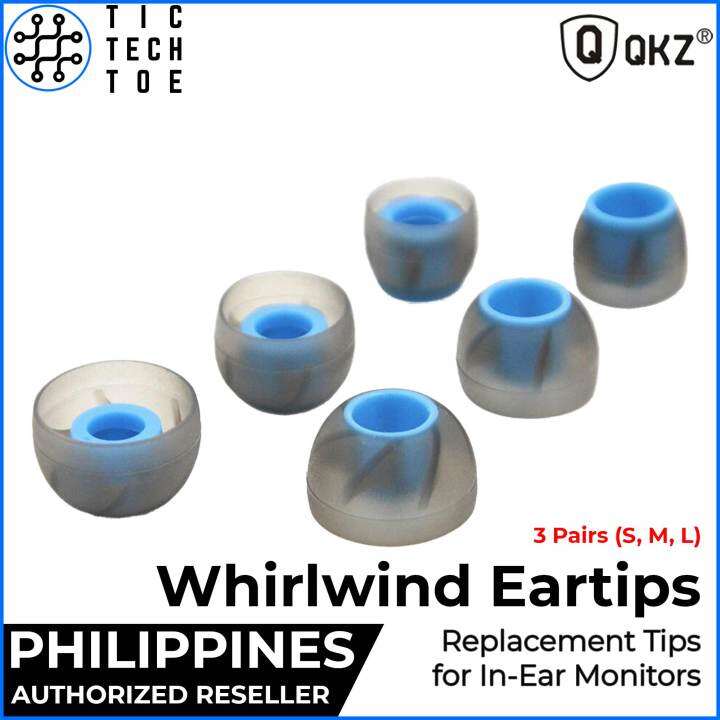QKZ Turbo Whirlwind Wide Bore Soft Silicone Upgrade Replacement Eartips ...