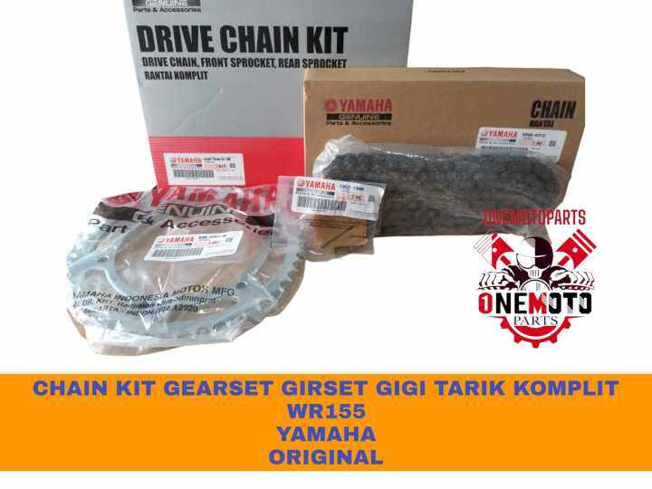 CHAIN KIT GEARSET GIRSET GIGI TARIK KOMPLIT WR 155 WR155 YAMAHA ...