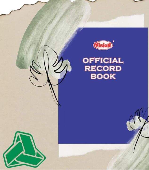 VISION OFFICE OFFICIALRECORD BOOK 500 AND 300 PAGES | Lazada PH
