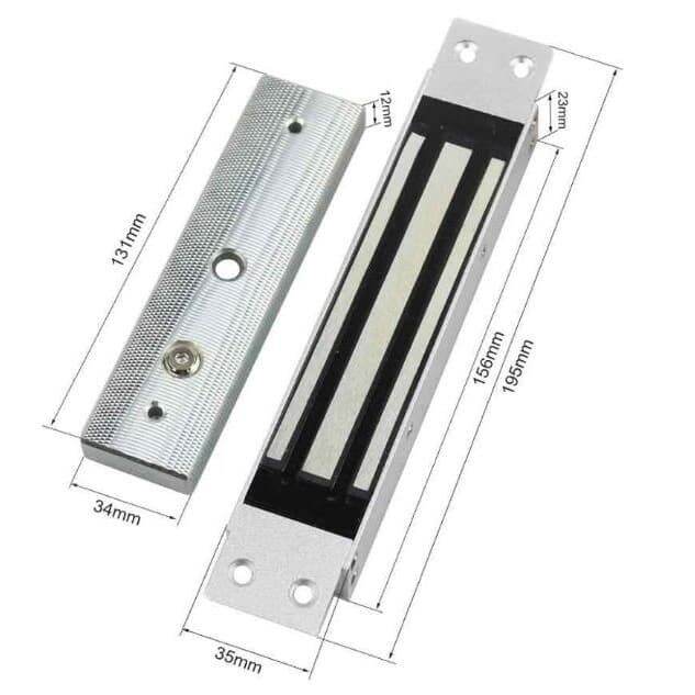 Magnet 180KG 180 KG Magnetic Lock Pintu Geser Sliding Access Door Lock ...