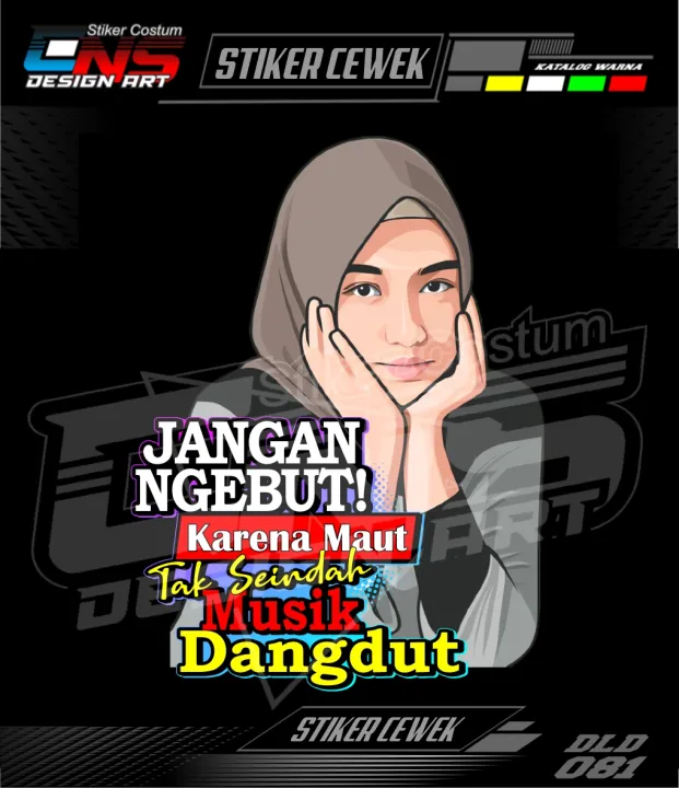 Stiker decal motor - sticker mobil variasi cewek keren - Sticker gambar ...