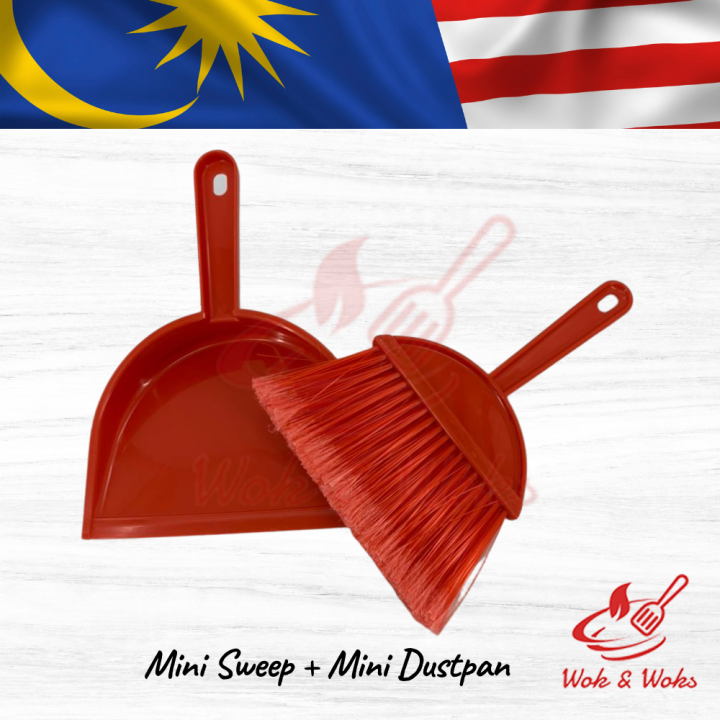 Plastic Mini Sweeper + Dustpan / Penyapu + Penyodok Habuk Kecil Plastik ...