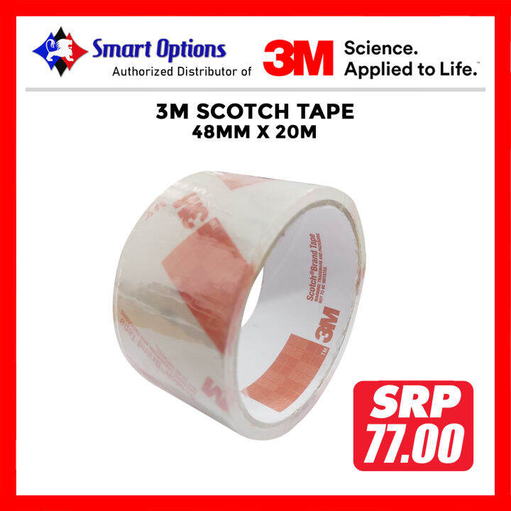 3M Scotch 3620 Packaging Tape Clear 48mm x 20m | Lazada PH