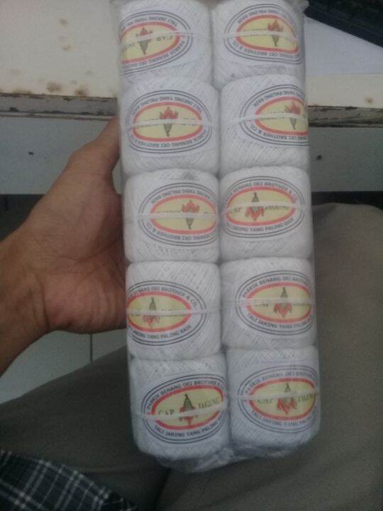 BENANG JAHIT / BENANG JAGUNG KASUR WARNA PUTIH 1 PACK ISI 10 PCS ...