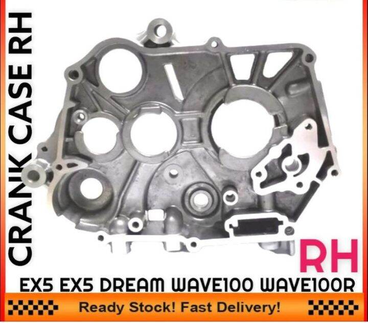 EX5 HI POWER EX5 DREAM WAVE100 CRANK CASE ENGINE CASE RH KANAN OEM ...