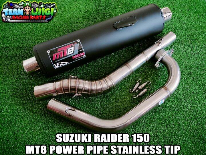 MT8 POWER PIPE FOR SUZUKI RAIDER 150 STAINLESS TIP | Lazada PH