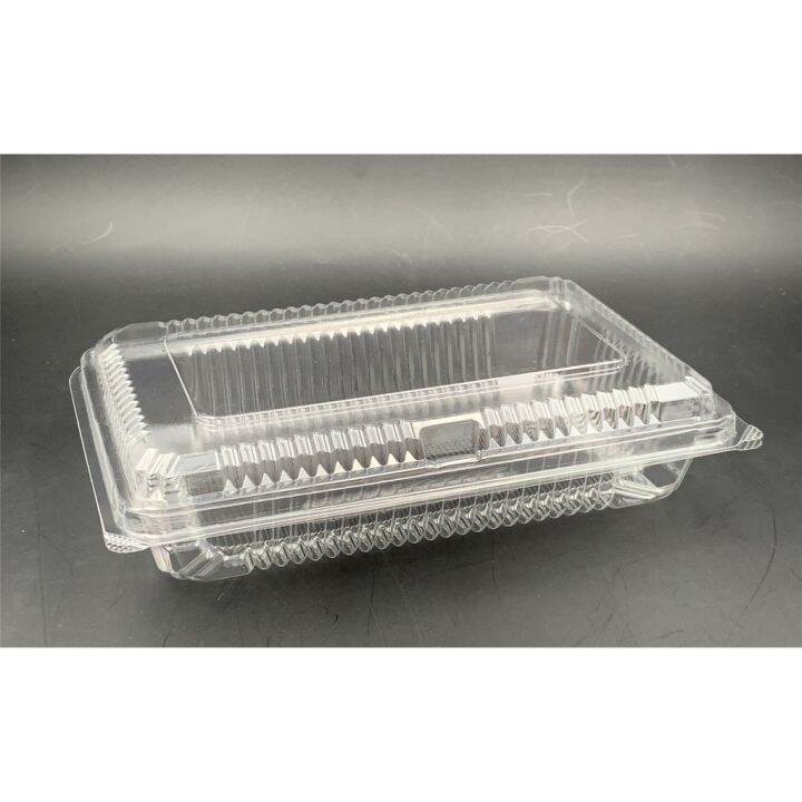 OPS - 3H - BENXON Plastic Tray [ 100pcs± ] Bakery Disposable Plastic Clear box No lock-Ready ...
