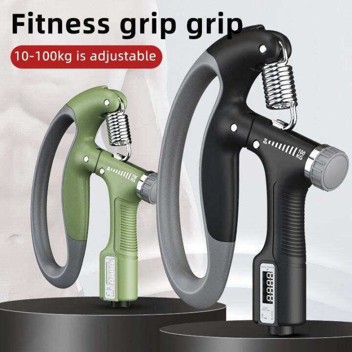 Smart Electronic Counter Grip 10-100KG Free Adjustment Hand Grip Wrist ...