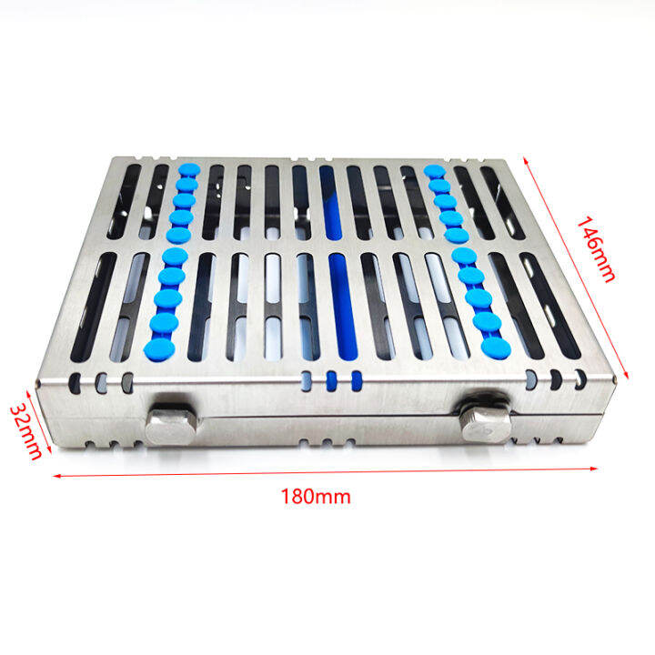 Dental Instrument Sterilization Stainless Steel Rack Surgical Autoclavable Dental Cassette File ...